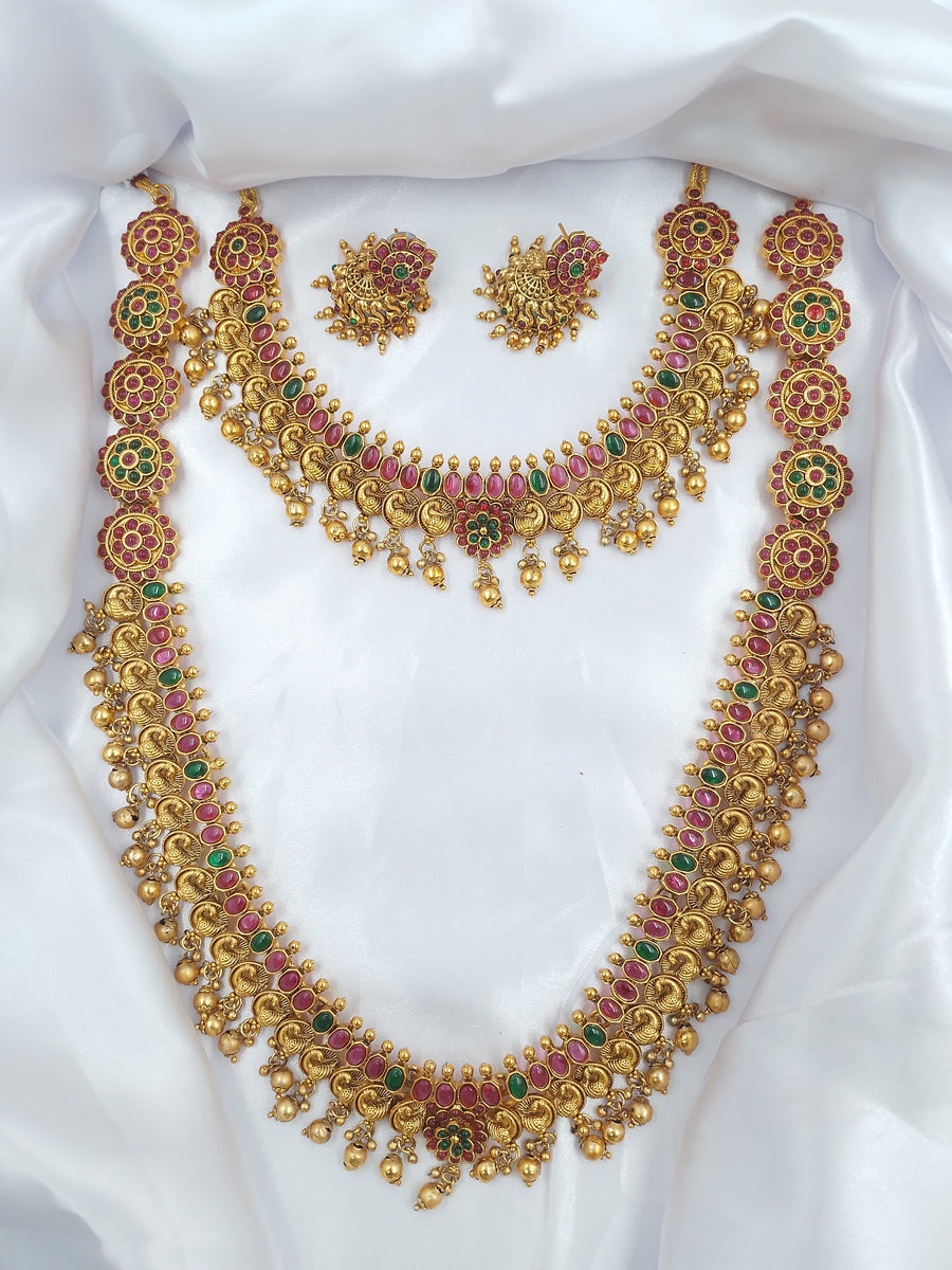 PREMIUM QUALITY MATTE FINISH COMBO JEWELLERY SET – Kanchi Plaza Fashion ...